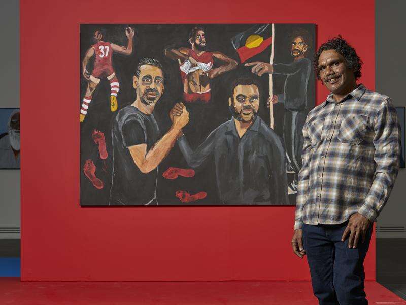 Power and strength: Vincent Namatjira paintings on show | Kyabram Free ...