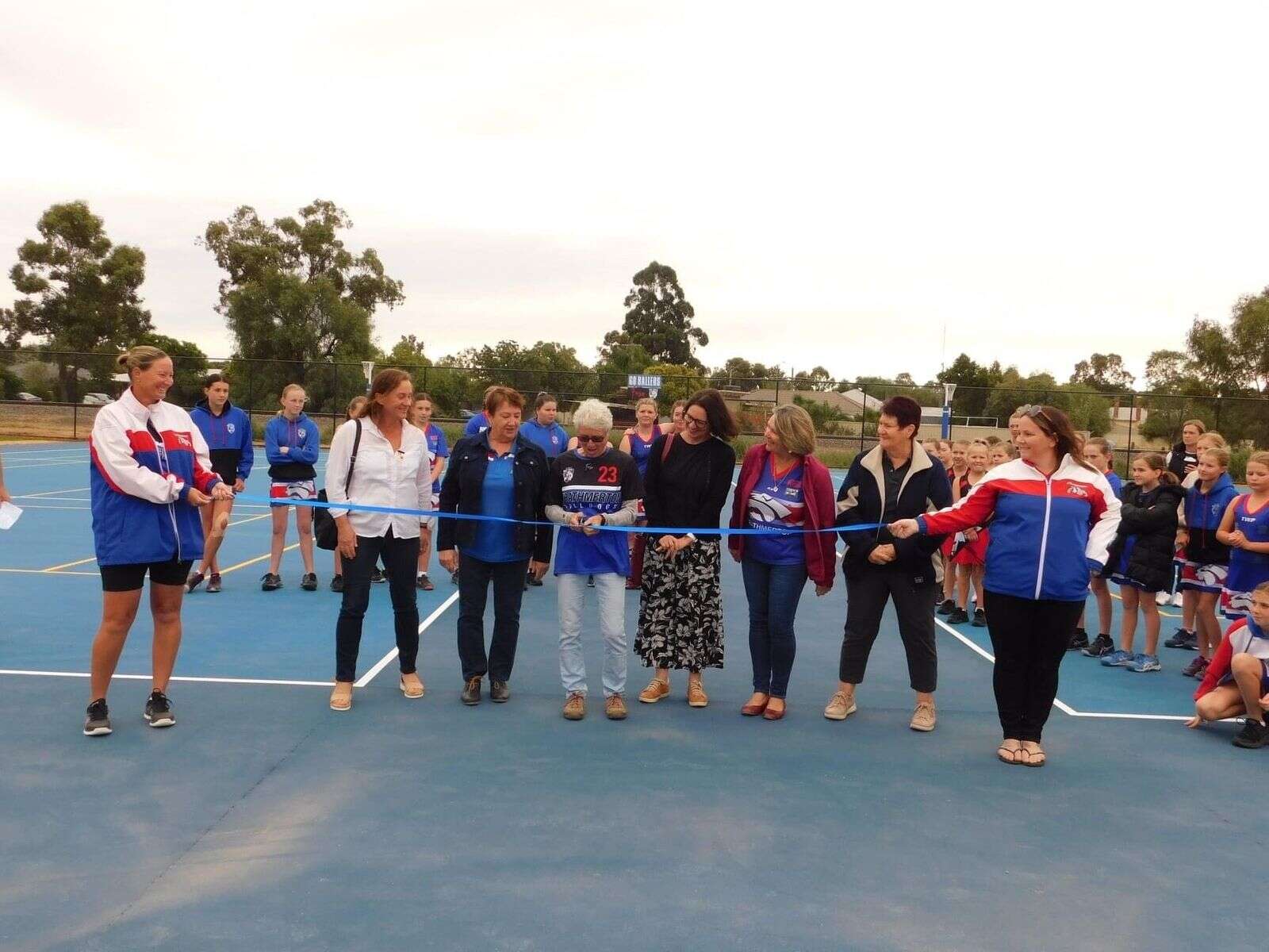 Strathmerton Football Netball Club unveils new courts | Shepparton News