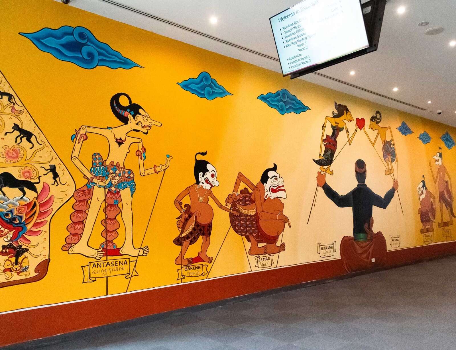 New Javanese wall mural for Riverlinks | Riverine Herald