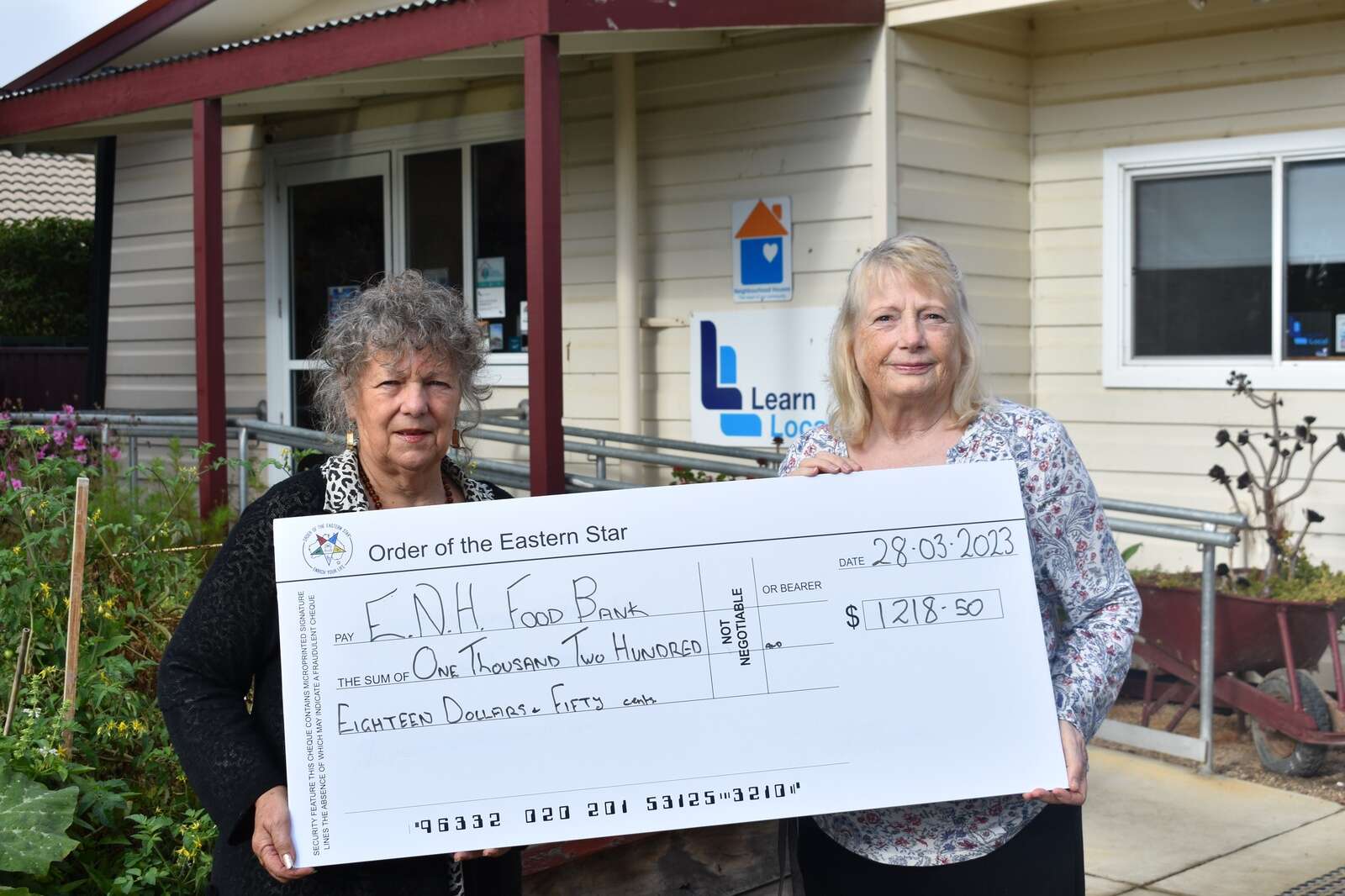 Special donation for Food Bank | Riverine Herald