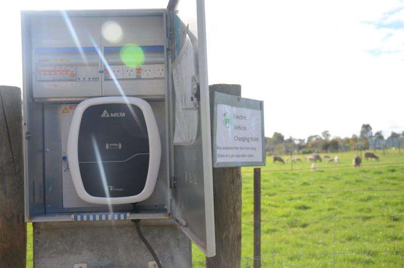 Electric vehicle charger on farm offers free fuel | Country News