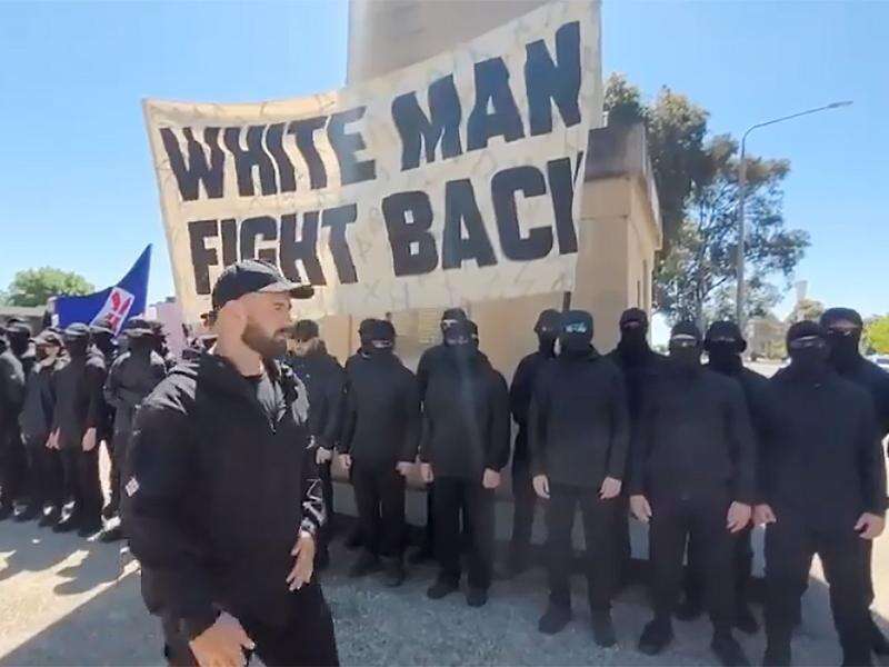 Police respond to shocking white supremacist protest | Riverine Herald