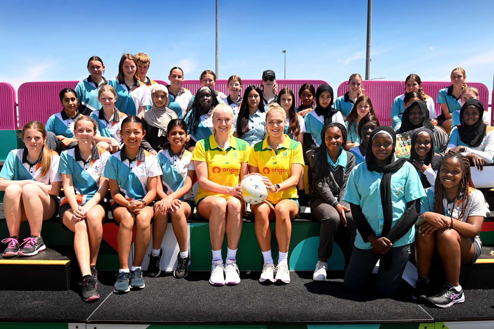 Gallery | GSSC students rub shoulders with Aussie Diamonds heroes ...