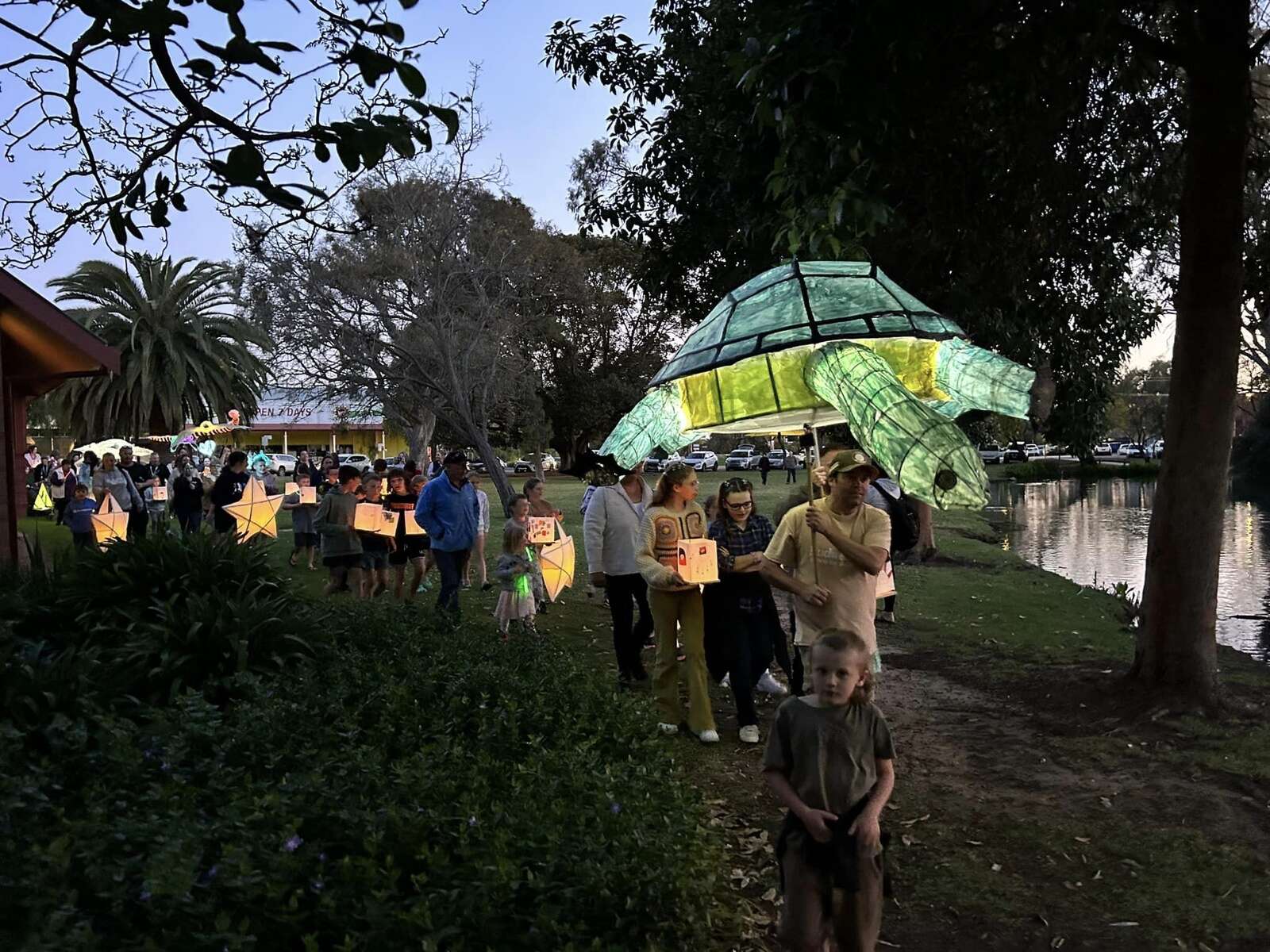Lighting up the lagoon | Shepparton News
