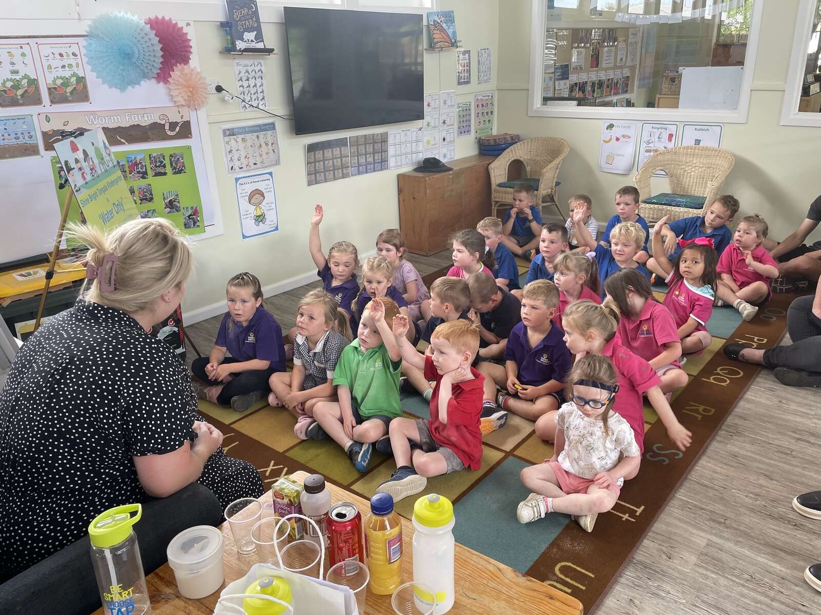 Shine Bright Tongala kindergarten goes with the flow for water only ...