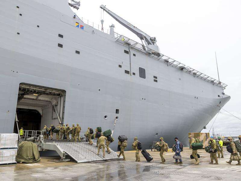Naval ship departs for Tonga relief effort | Country News