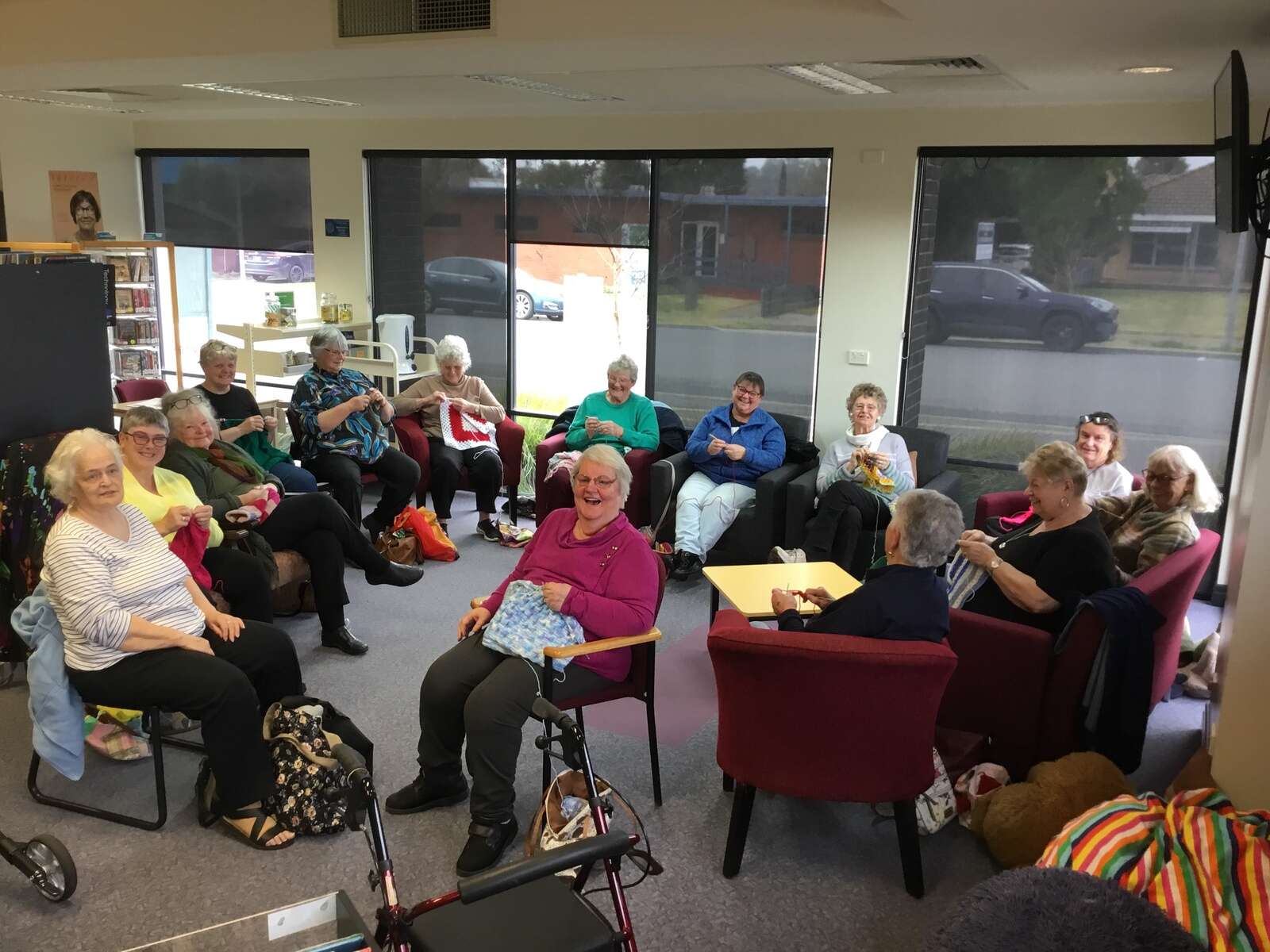 Threads of friendship: How a library crochet group weaves more than ...