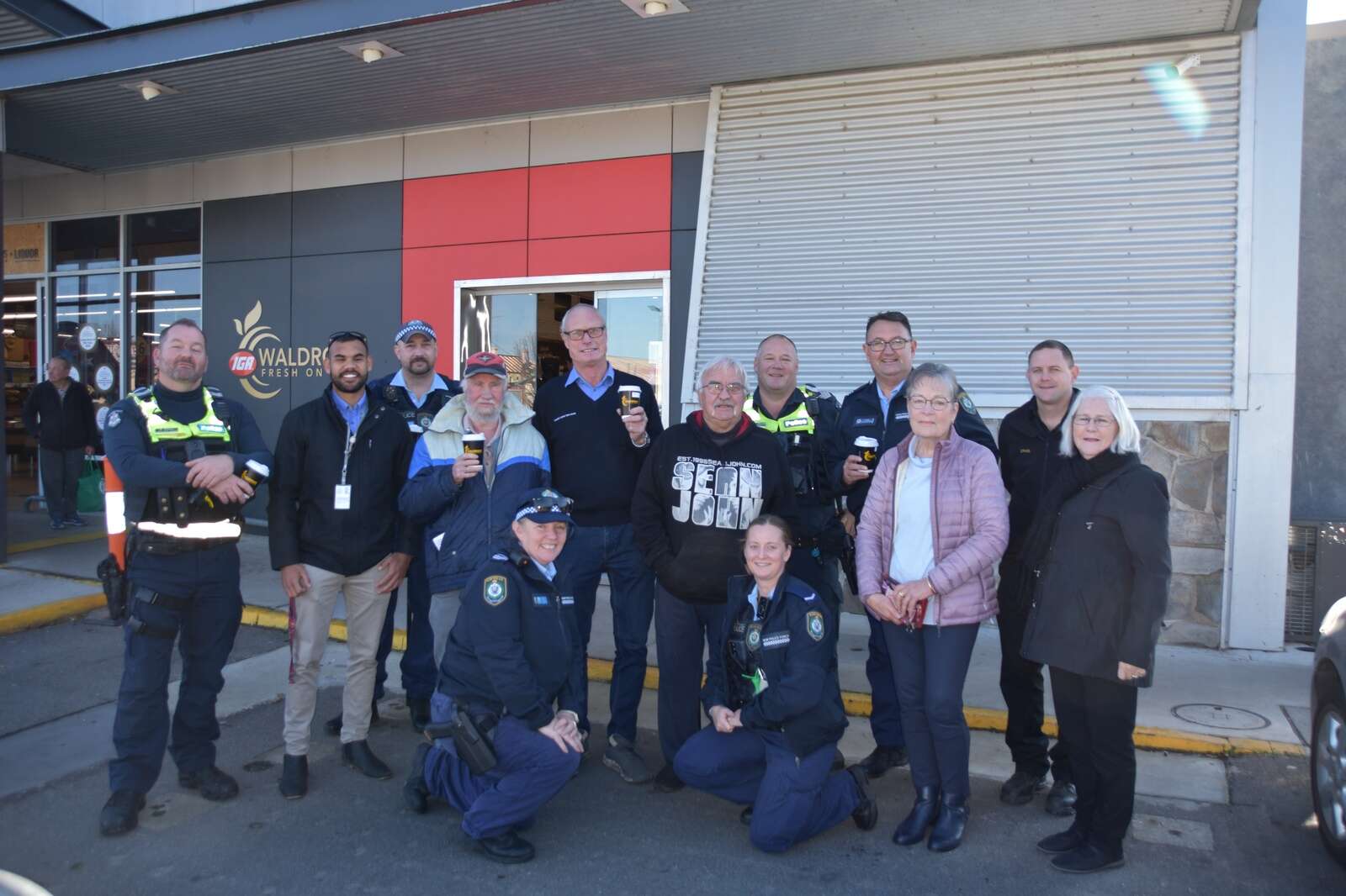 Local cops line up for a coffee | Corowa Free Press