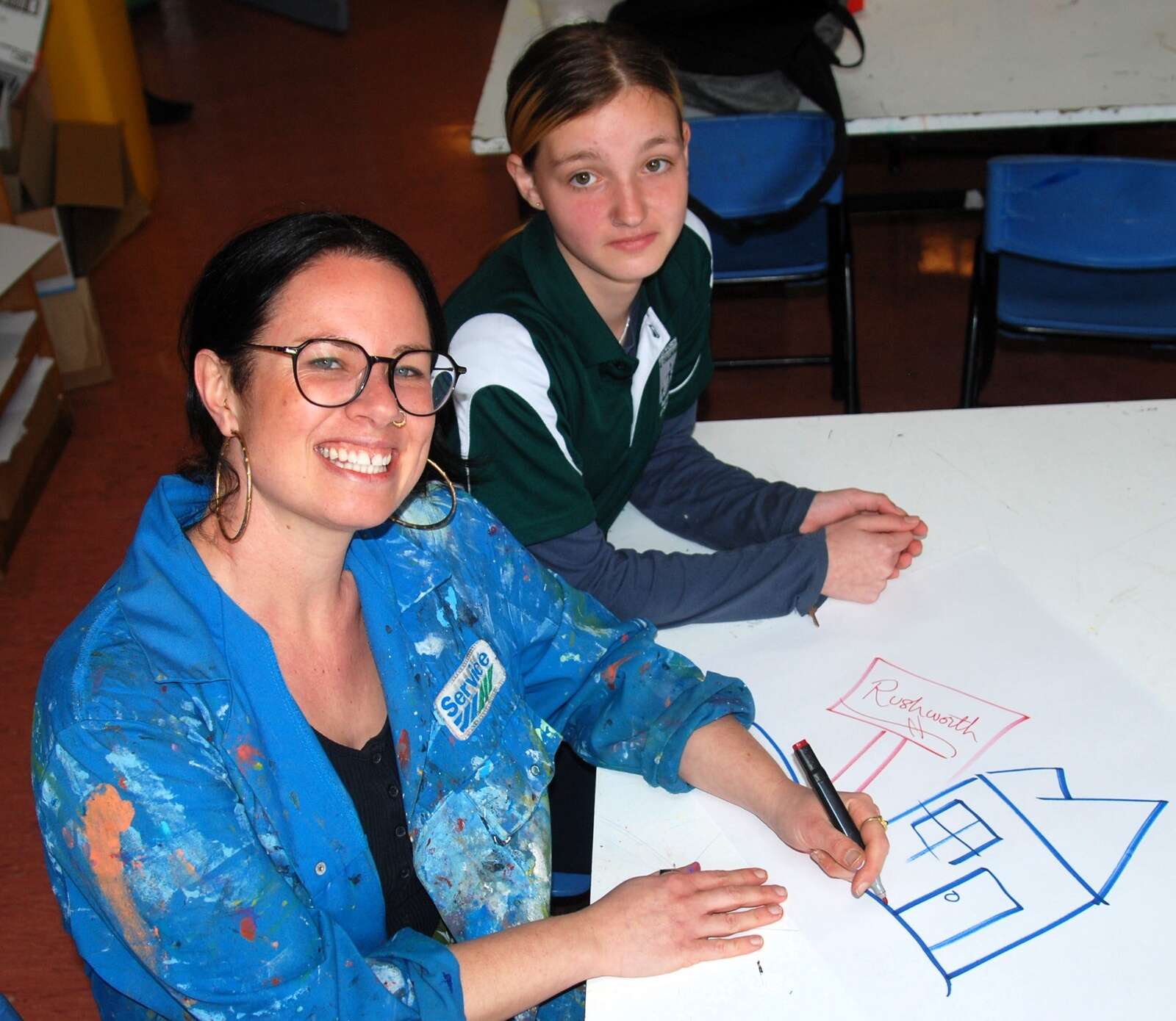 Art teacher at home in Rushworth | Seymour Telegraph