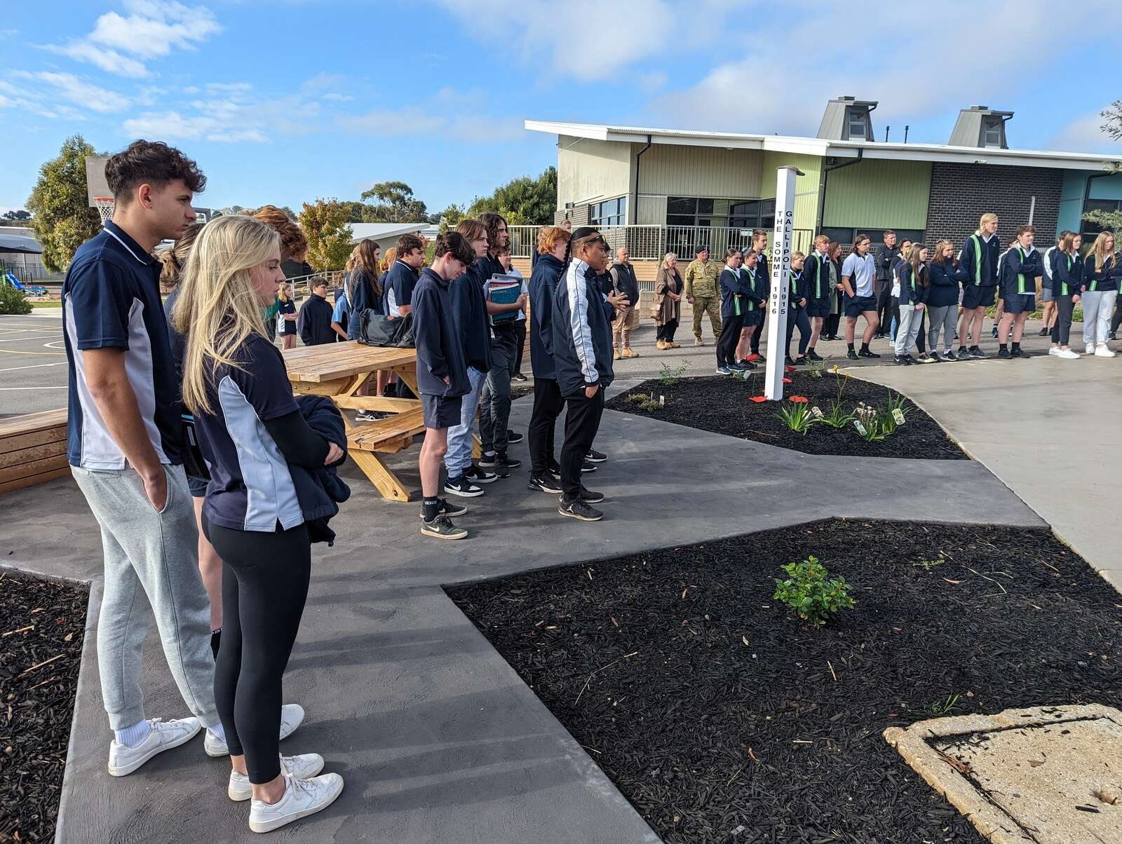 Defence memorial garden opens at Seymour College | Cobram Courier
