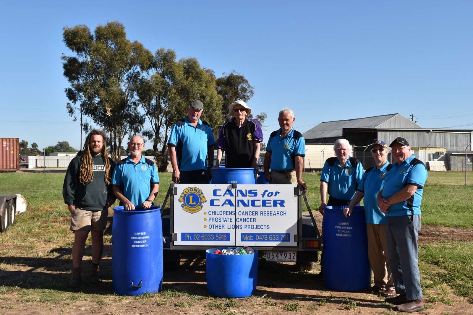 Lions collect cans for a cause | Corowa Free Press