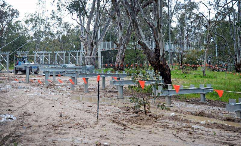 Broken River pedestrian bridge to be completed this month | Benalla Ensign