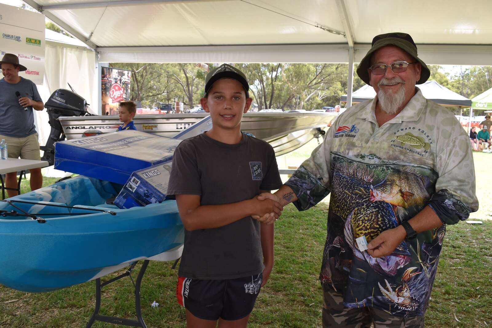 Noah nets himself a new kayak | Shepparton News