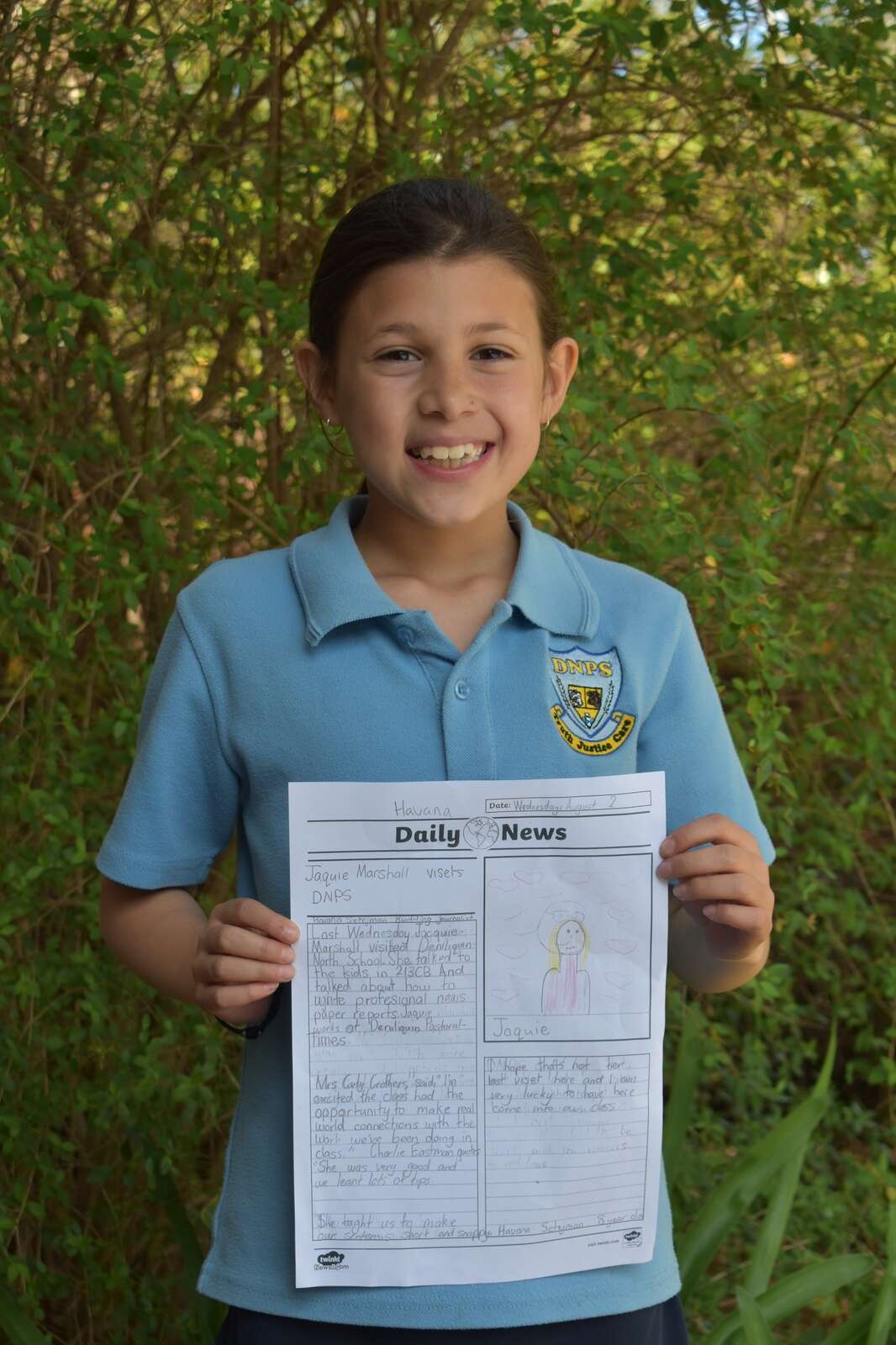 Havana is a budding journalist | Seymour Telegraph