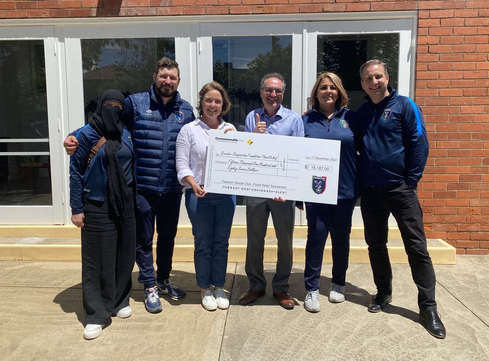 Fawkner Soccer Club donates $15,000 to Shepparton flood relief ...