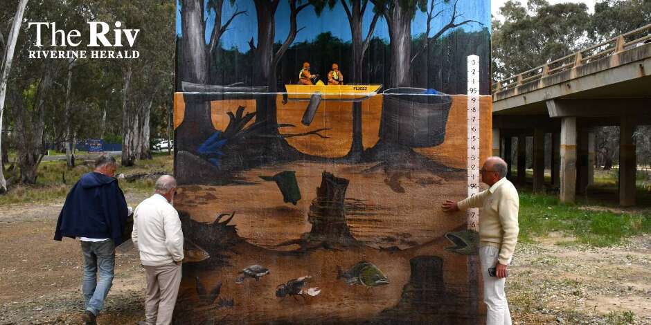 Flood mural breathes life into forgotten concrete | Riverine Herald