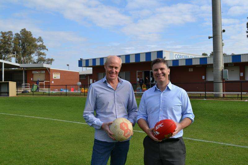 John Foord Oval chat with MP | Corowa Free Press