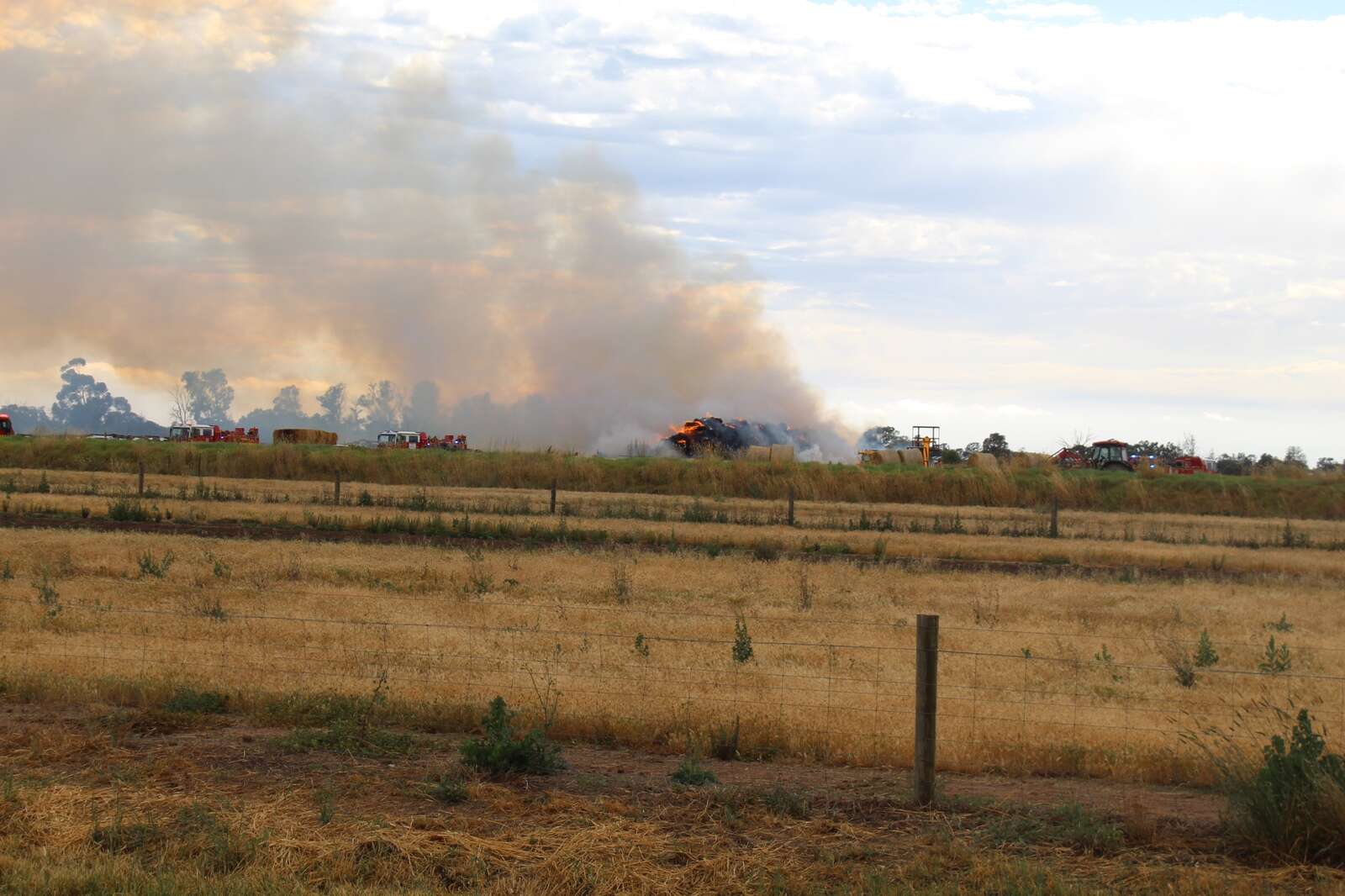 Haystack fire on McEwen Rd | Kyabram Free Press