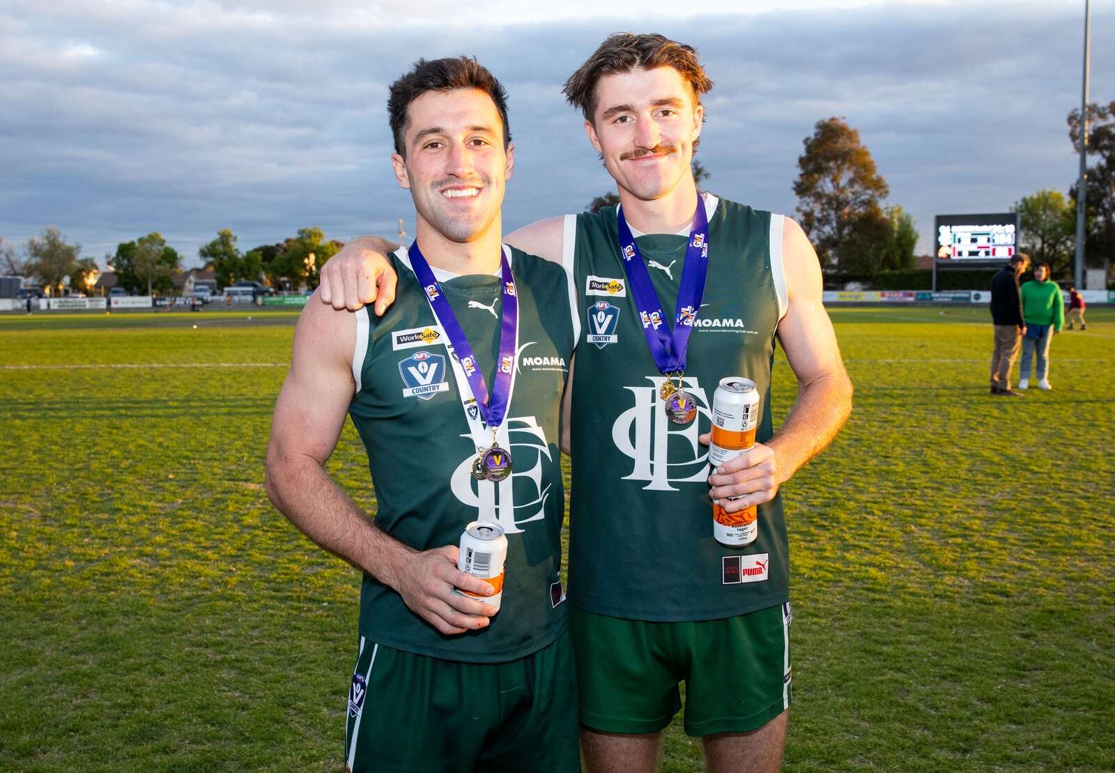 Echuca’s Sam and Cooper Willoughby scoop the medal pool after a ...