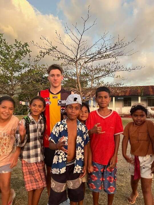Ben boxes up boots for Timor | Shepparton News