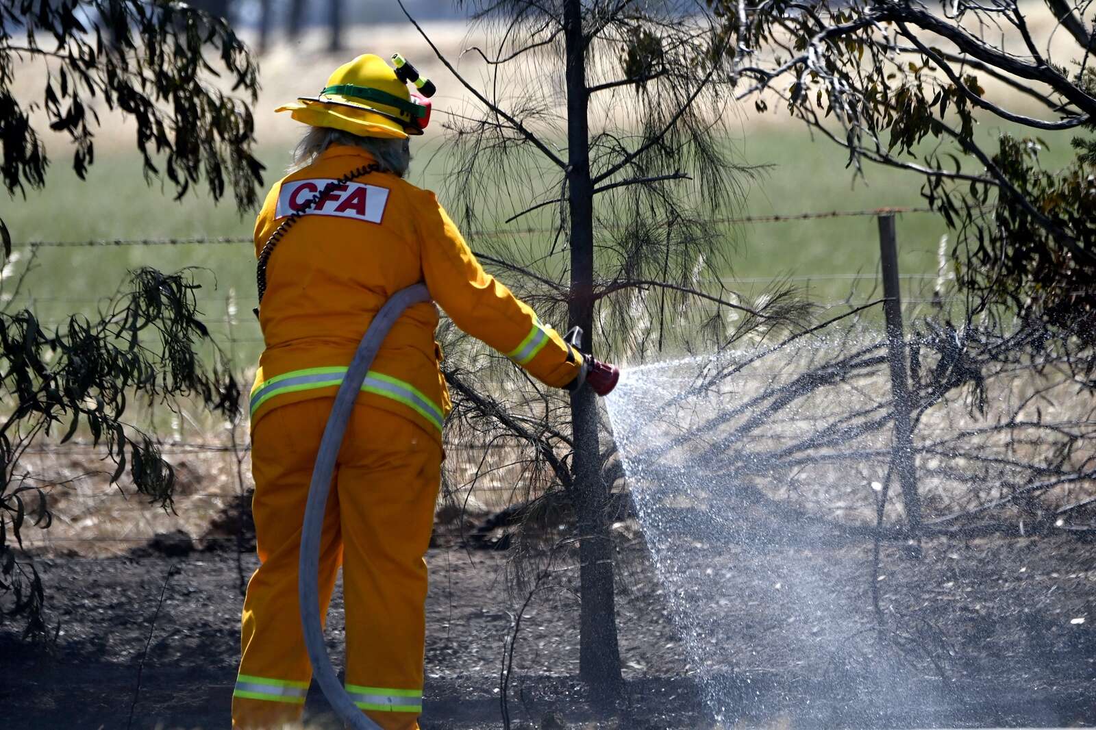 Firefighters battled grass fire | Seymour Telegraph