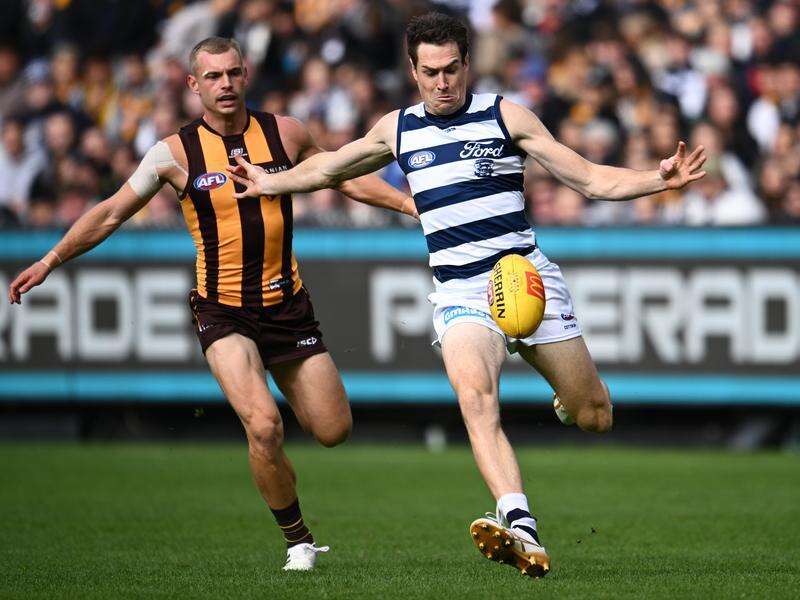 Geelong, Cameron flex muscles in Hawks AFL hammering | Benalla Ensign