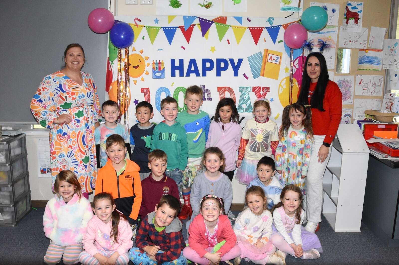 Students celebrate 100 days of school with dress-ups and activities ...