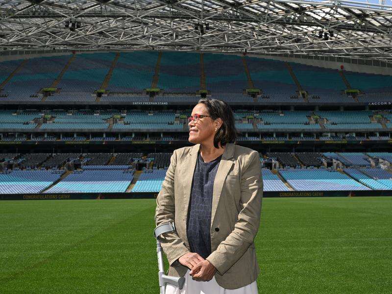 Cathy Freeman stand unveiled at site of famous victory | Shepparton News