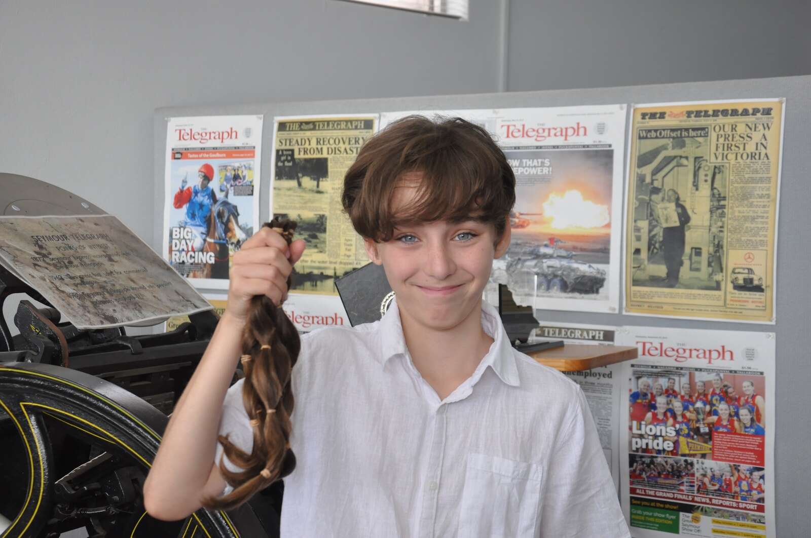 Oliver’s locks transform into hope for kids with cancer | Seymour Telegraph