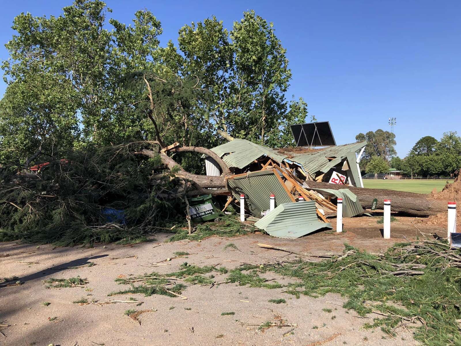 Benalla Saints’ facilities damaged during freak storm | Benalla Ensign