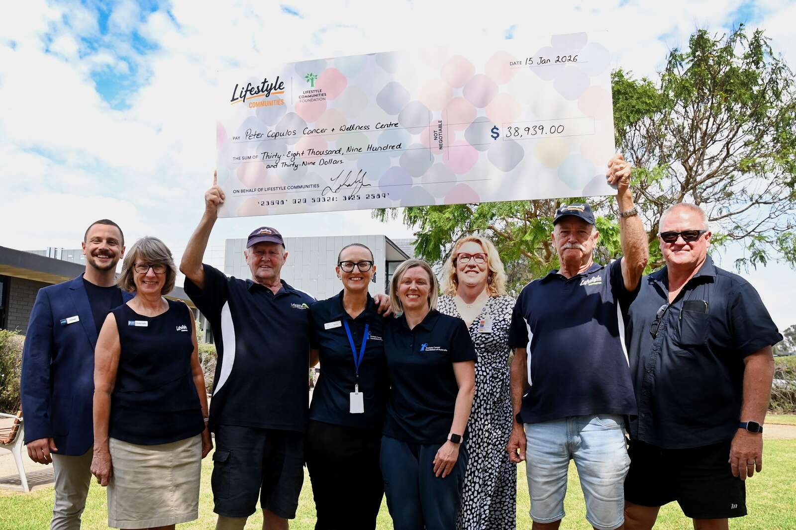 Local makes final donation for Peter Copulos Cancer Centre | Shepparton ...