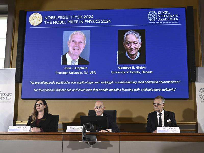 Nobel in physics awarded for work in machine learning | Riverine Herald