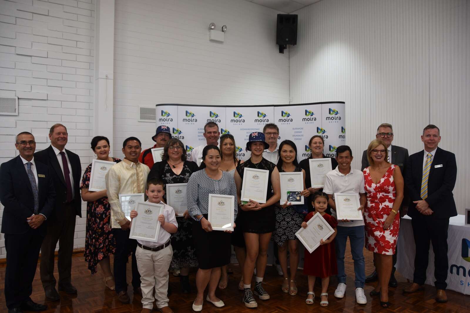 Fourteen new citizens in Moira Shire Australia Day citizenship ceremony ...