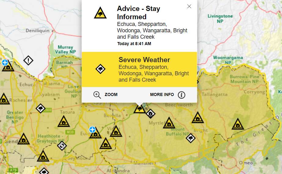 BoM and SES issue severe weather warning across north east | Country News
