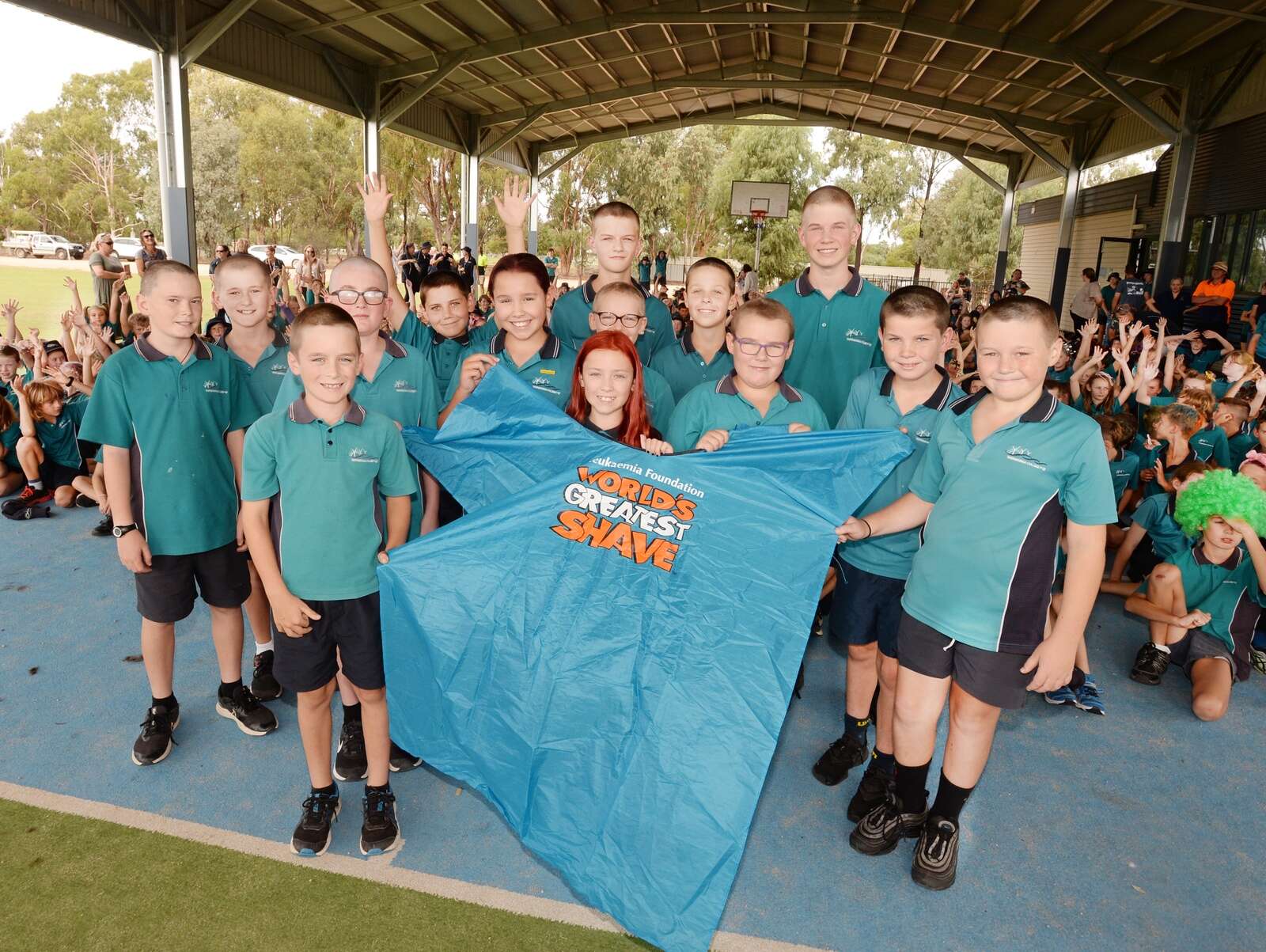 Large contingent of brave shavers | Seymour Telegraph