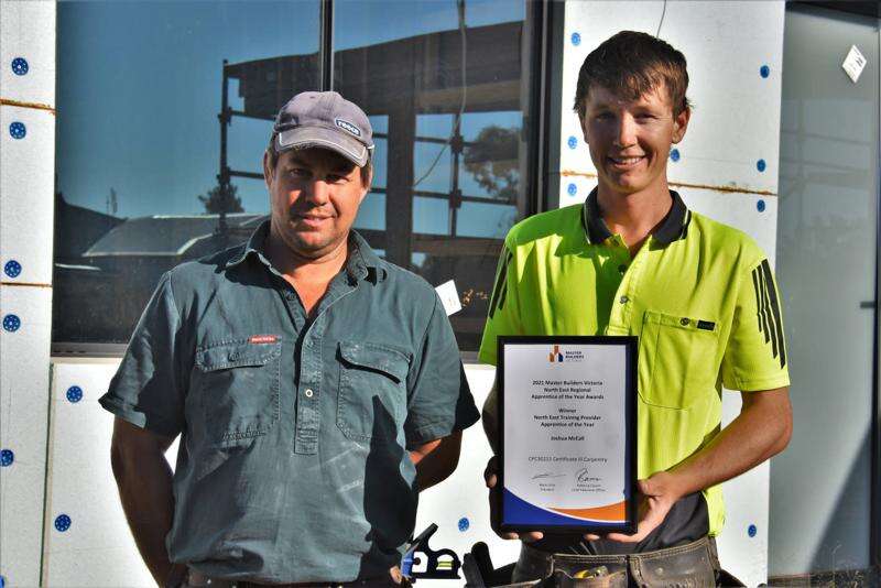 Benalla's Joshua McCall named Master Builders Victoria apprentice of ...