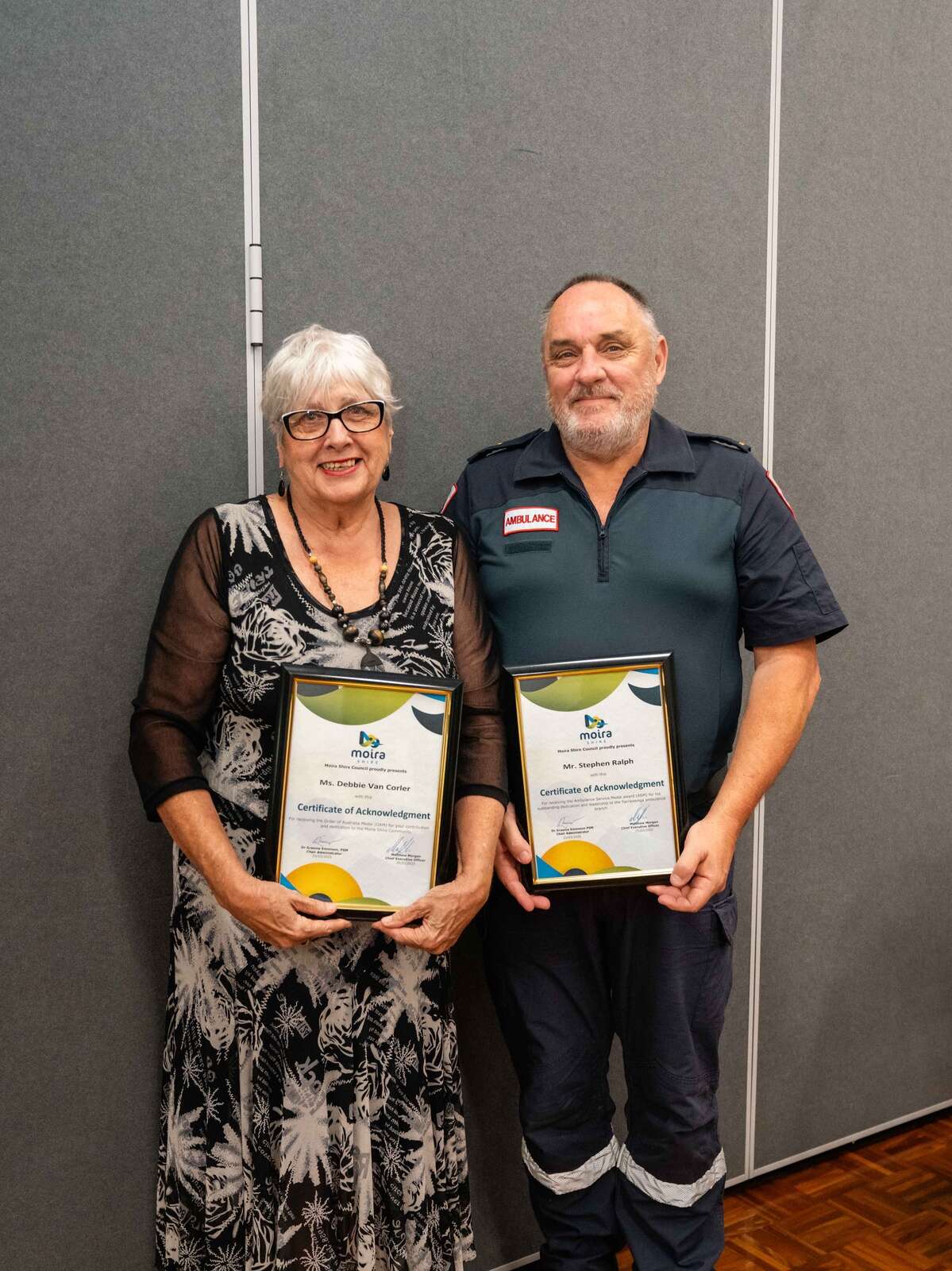 Debbie and Stephen's service makes a lasting impact on Moira Shire ...