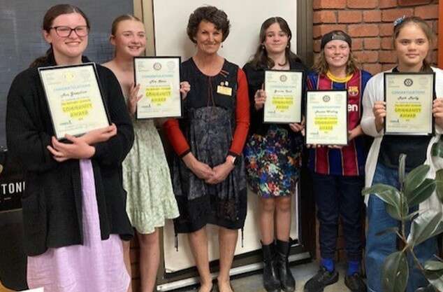 Students receive Rotary Junior Community Awards | Seymour Telegraph