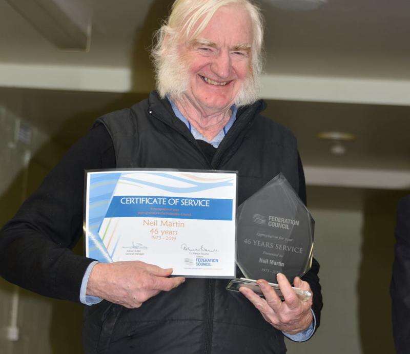 Neil Martin retires after 46 years’ service | Corowa Free Press