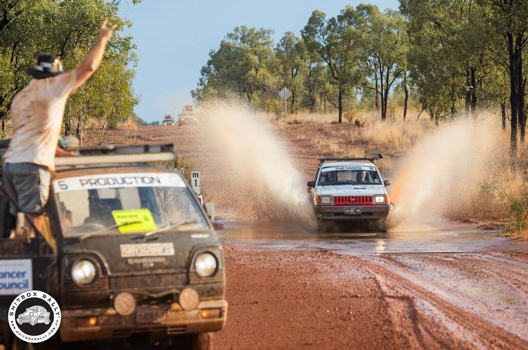 Held together by rust and luck, Dave and Ern’s car crossed the finish ...
