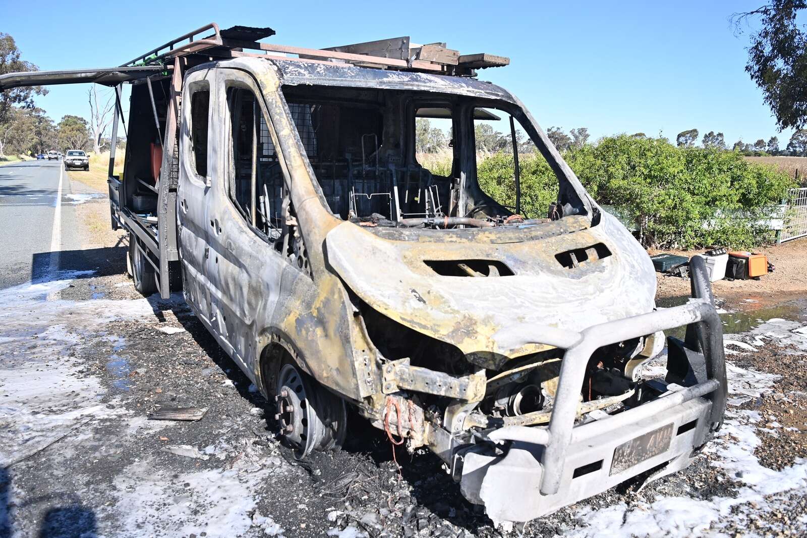 Van destroyed in roadside fire | Shepparton News