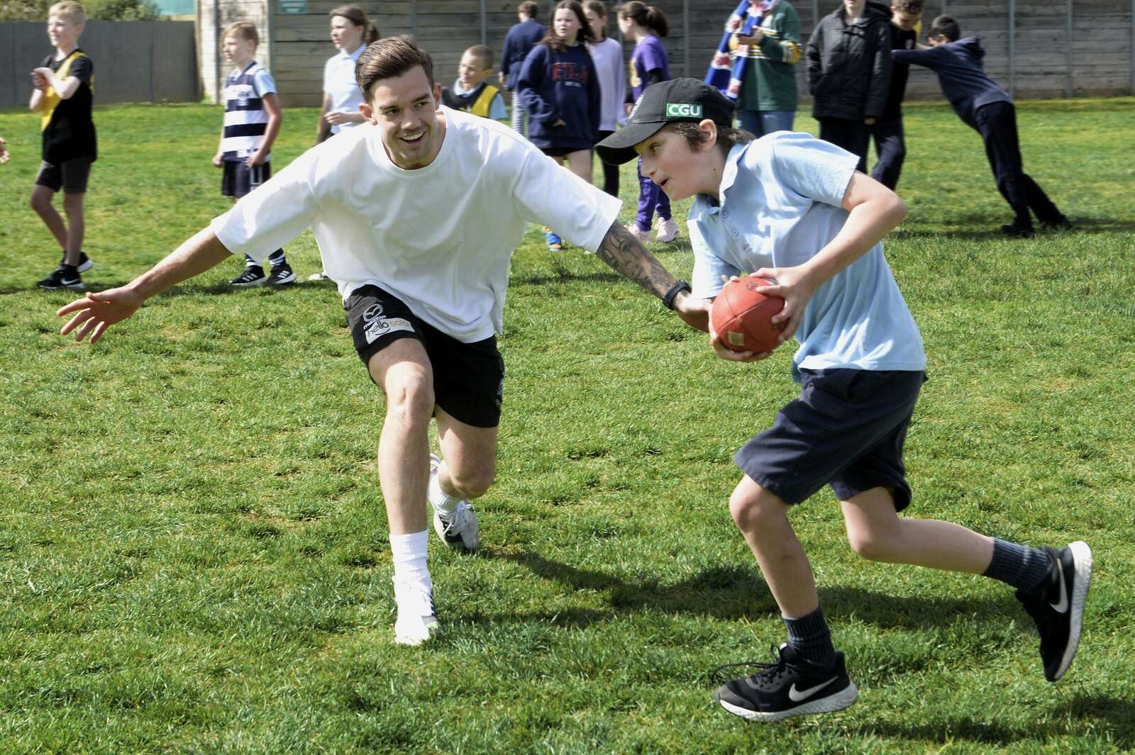 From goal-kicking to goal-setting: Jy Simpkin and Shane Crawford ...