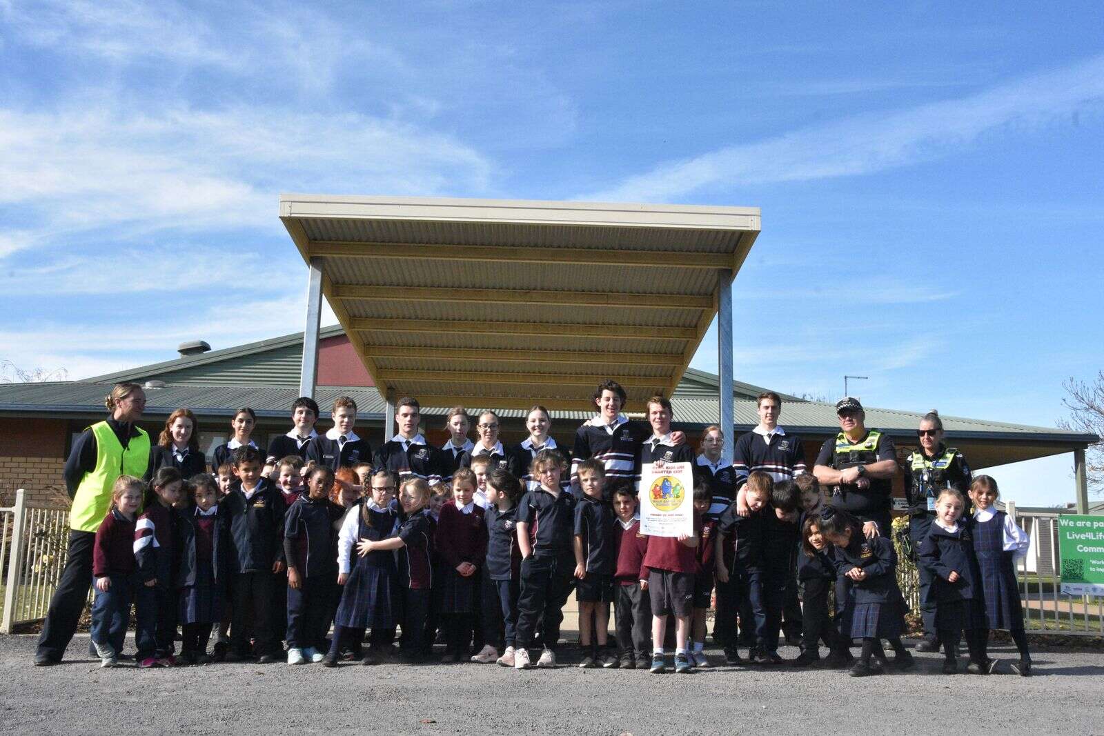 CAGS students walk safely to school | Cobram Courier