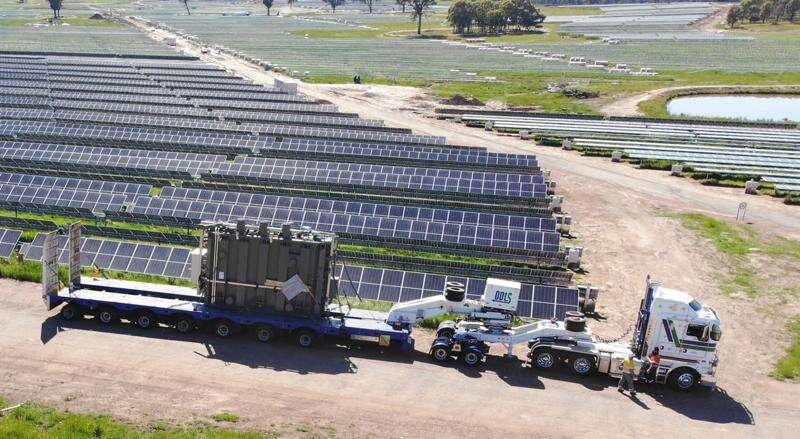 Massive transformer arrives at solar farm | Shepparton News