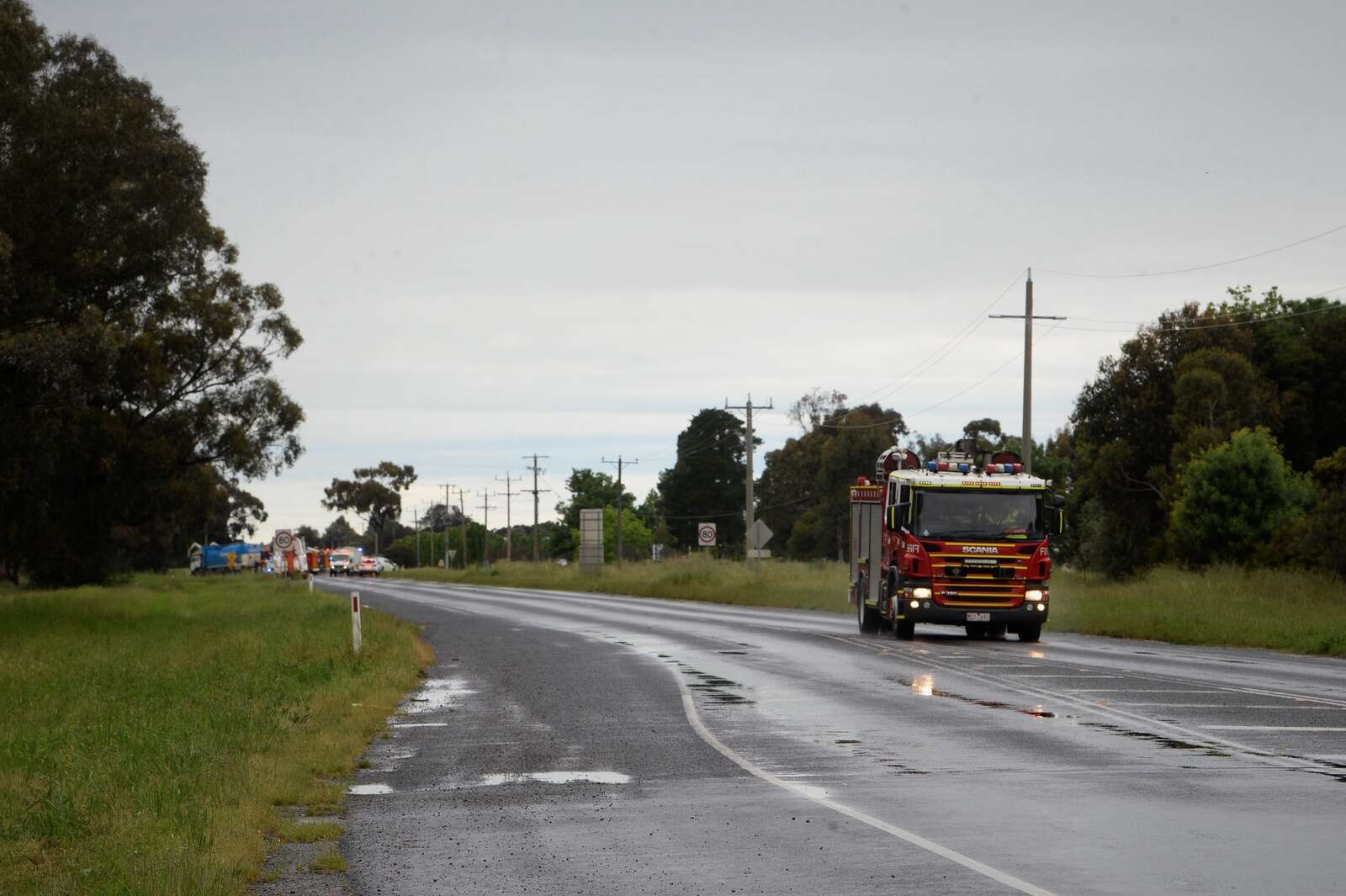 Three injured after garbage truck, vehicles crash on Midland Hwy ...