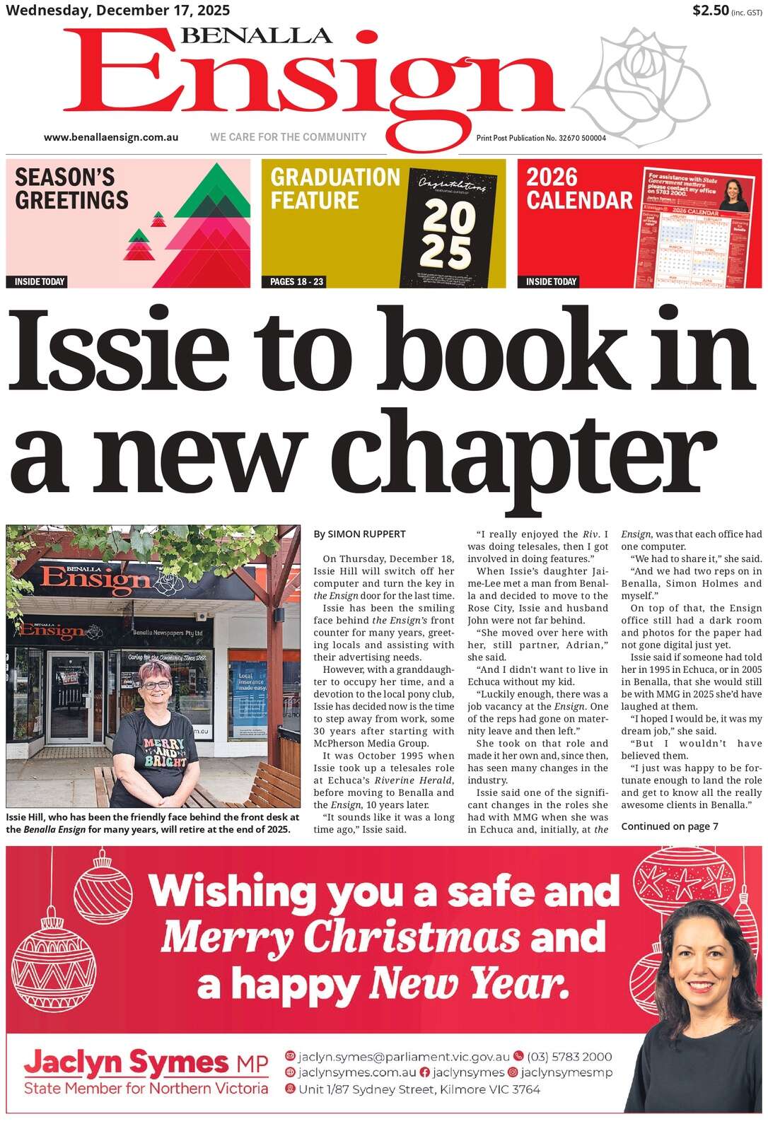 Year in review | July to December | Benalla Ensign