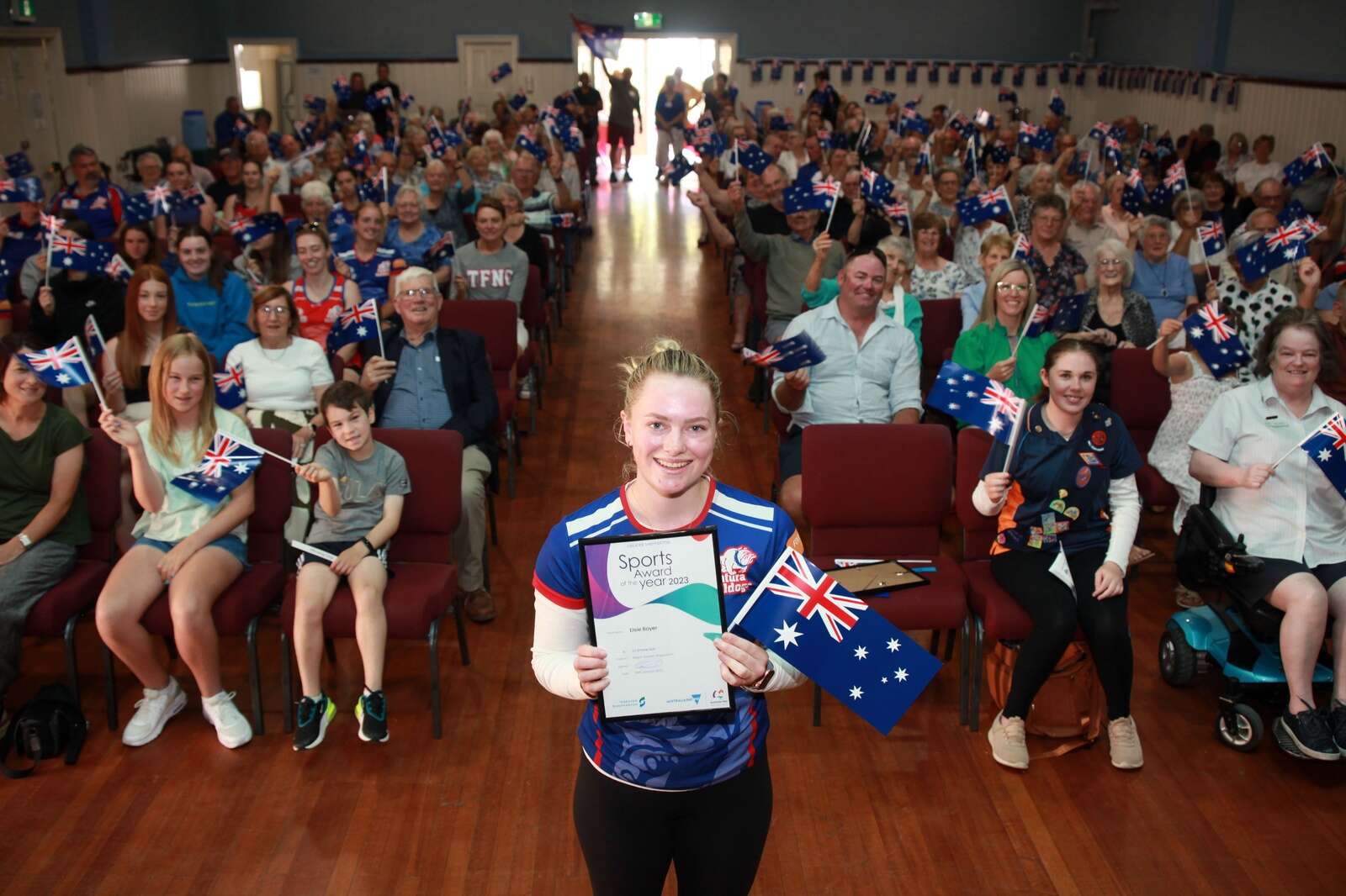 Netball training day turns into council Australia Day award outing for ...