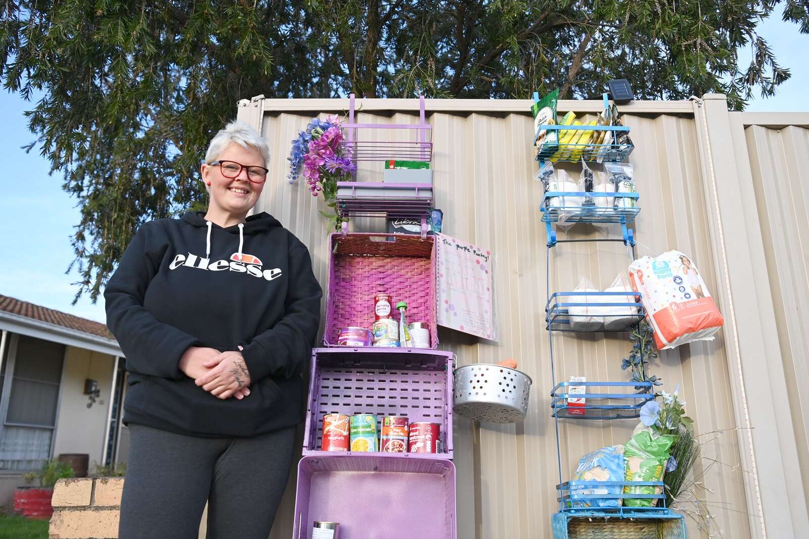 ‘I wish doing this was normal’: Nikitta’s purple pantry open to all ...