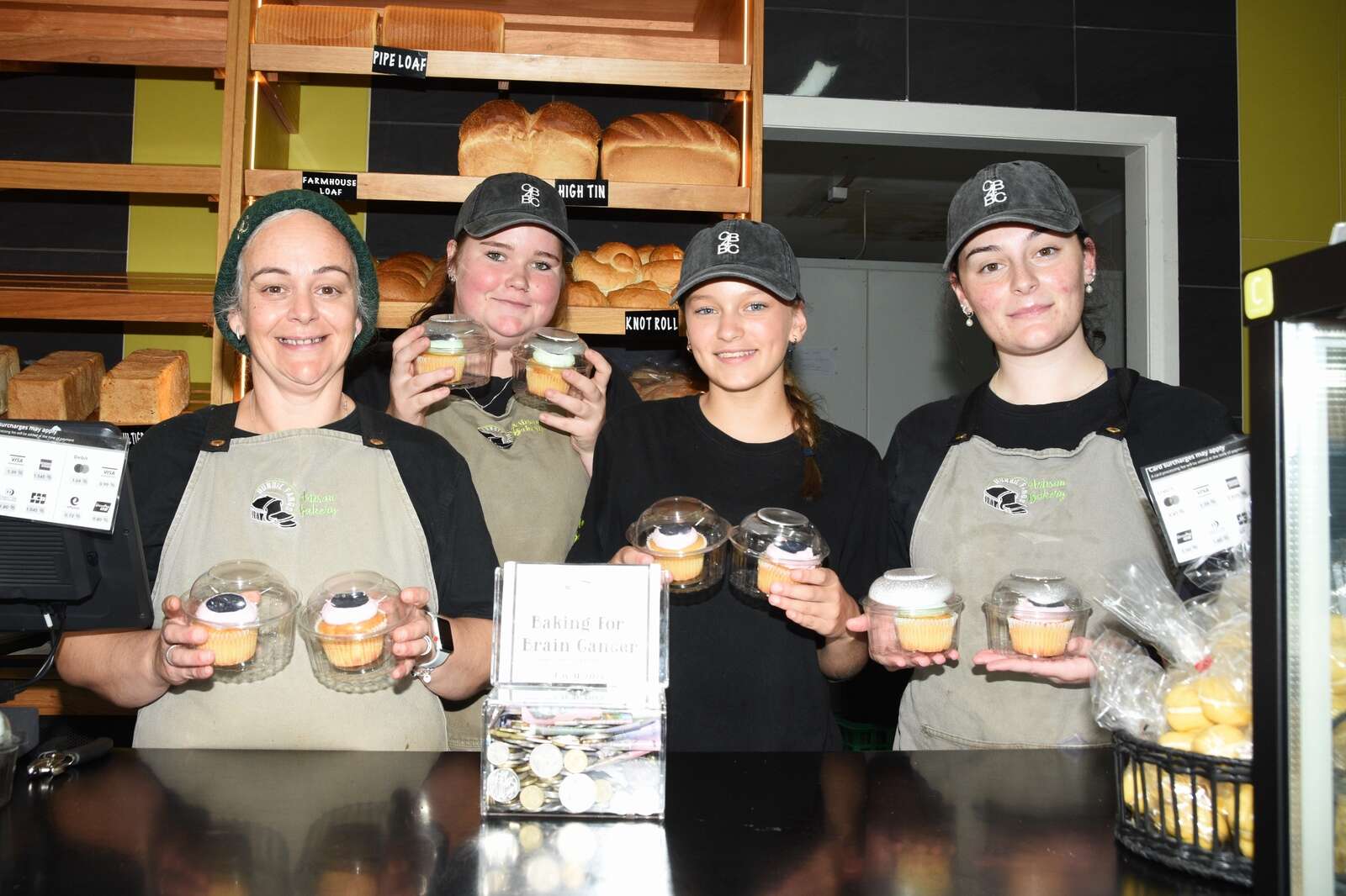 Lina and Damien at Cobram’s Hungie Fangs baked for brain cancer ...