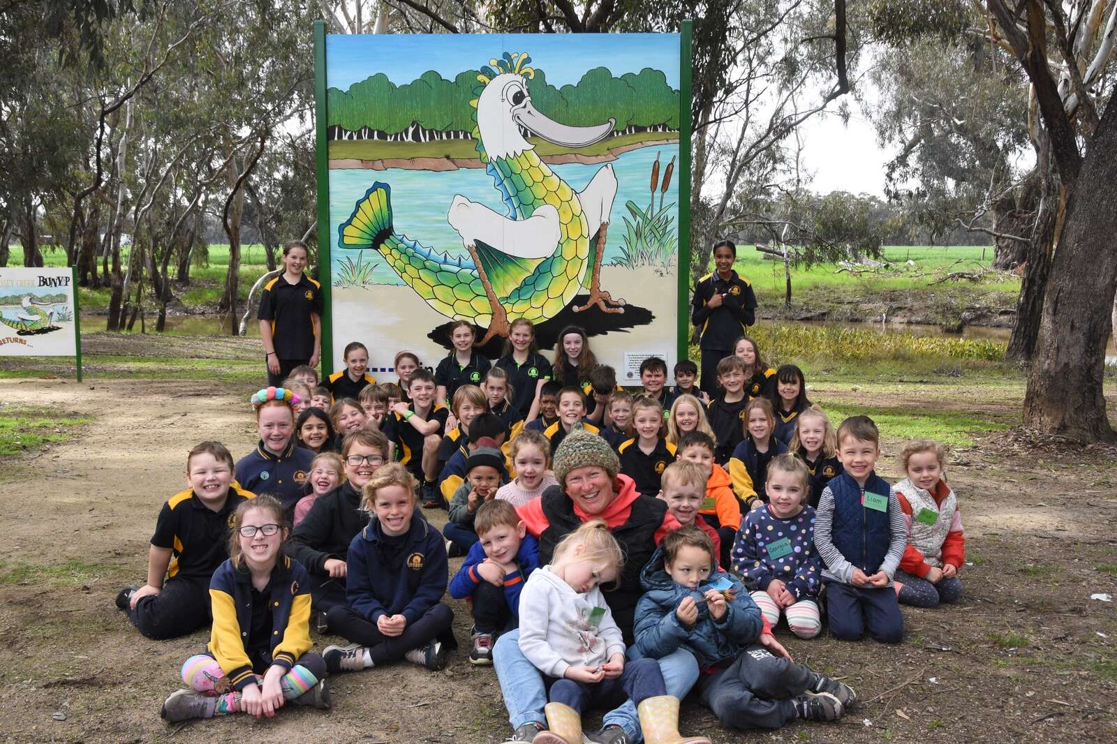 Boosey Creek bunyip mural officially opened | Shepparton News